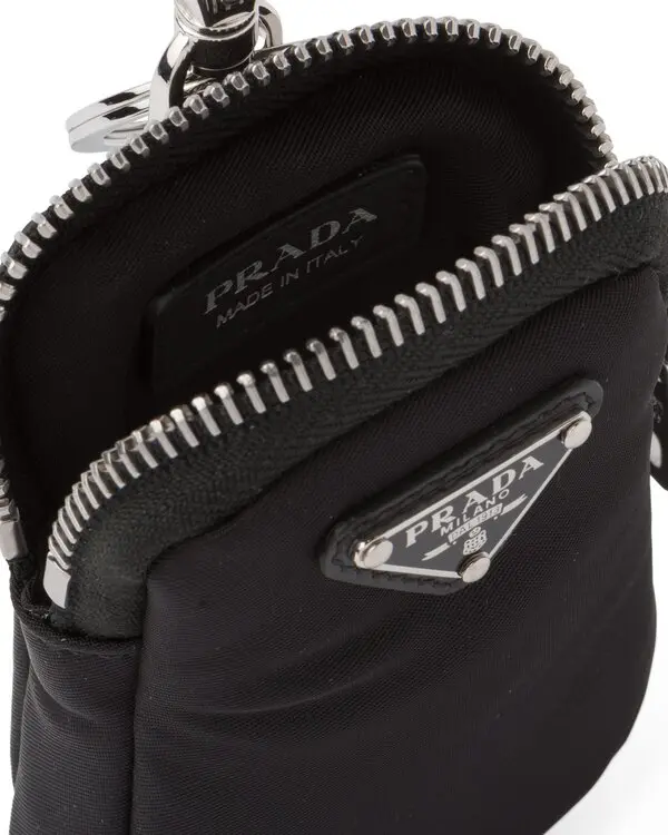 Prada Re-nylon Mini Pouch With Keychain