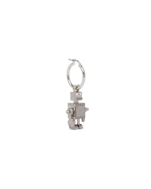 Prada Single Earring With Robot Jewels Pendant - Gold/silver