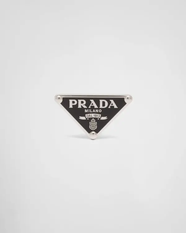 Prada Symbole Single Right Earring - Black