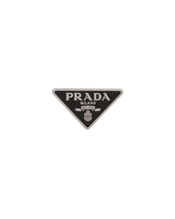 Prada Symbole Single Right Earring - Black