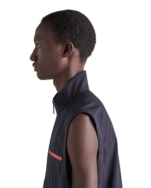 Prada Light Bi-Stretch Vest - Black | Editorialist