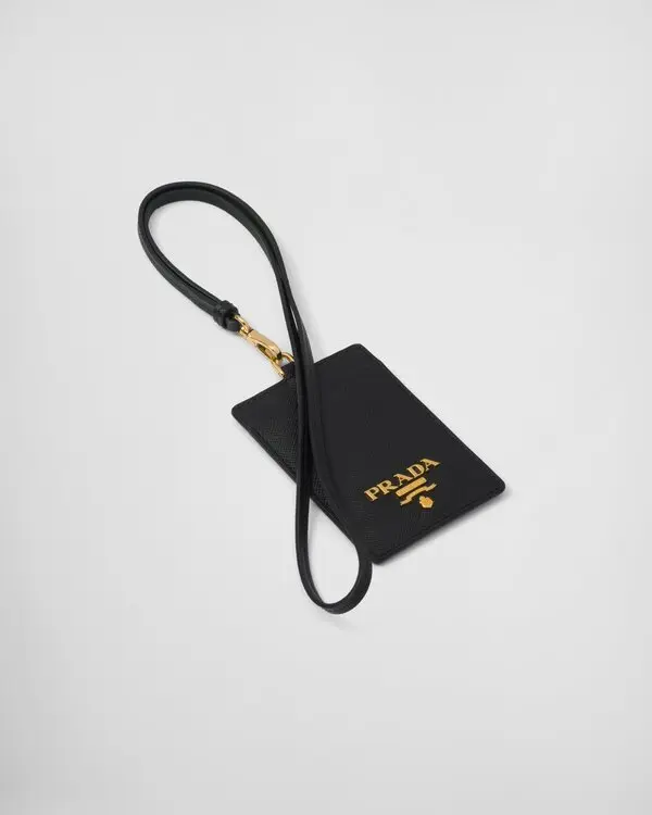 Prada Saffiano Leather Badge Holder