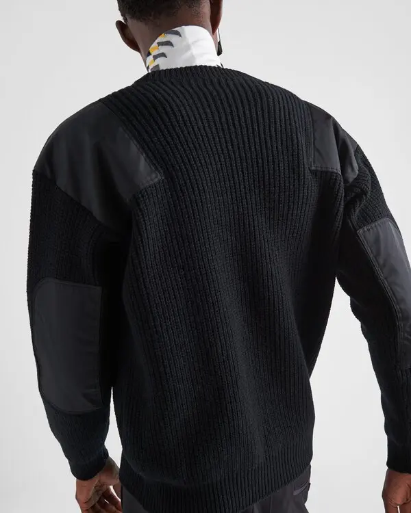 Prada Wool And Re-nylon Sweater