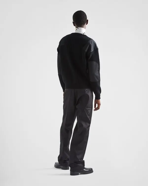 Prada Wool And Re-nylon Sweater