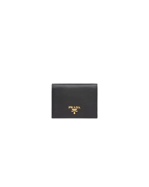 Prada Small Saffiano Leather Wallet - Black