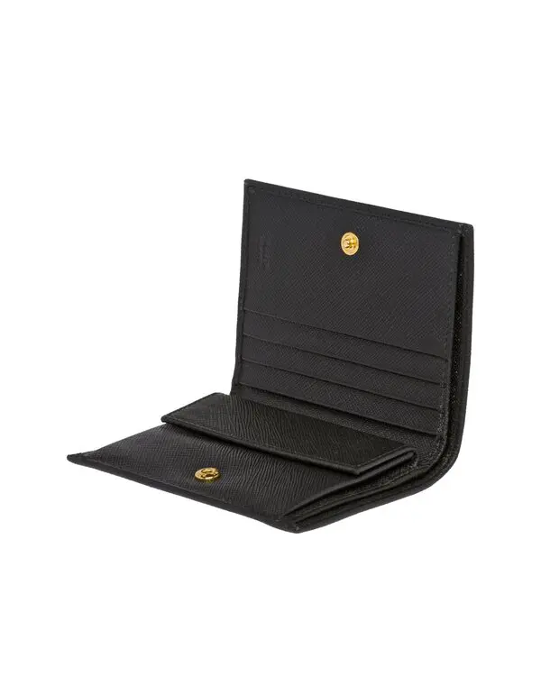 Prada Small Saffiano Leather Wallet - Black