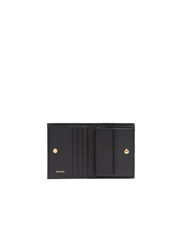 Prada Small Saffiano Leather Wallet - Black