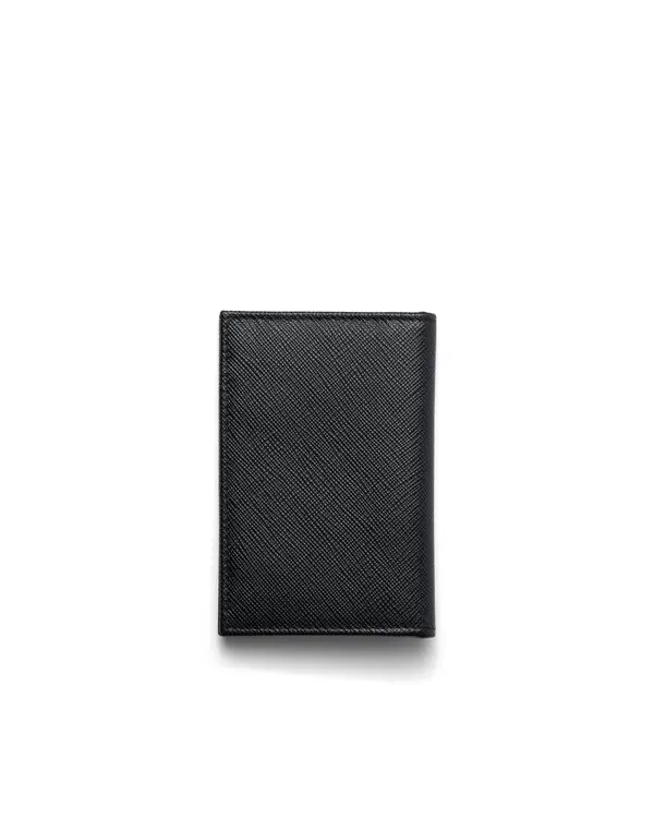 Prada Saffiano Leather Card Holder - Black