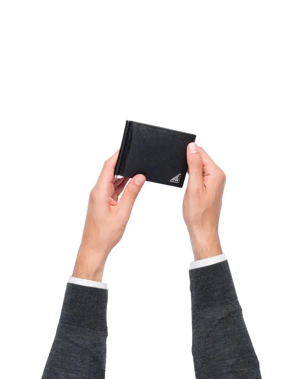 Prada Saffiano Leather Wallet - Black