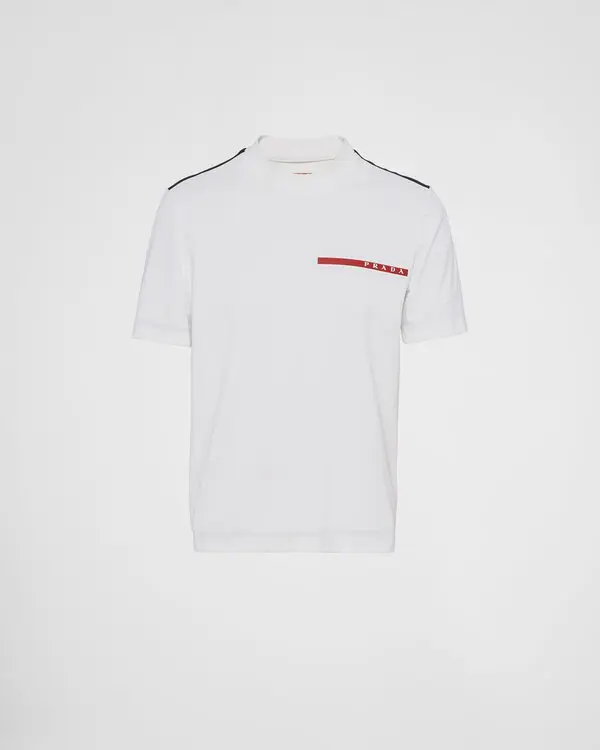 Prada Piqué T-Shirt - White | Editorialist