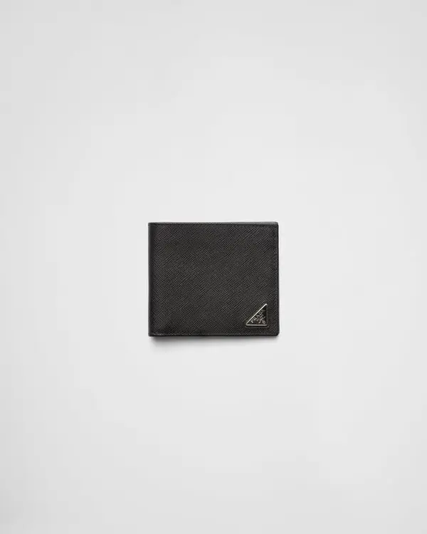 Prada Saffiano Leather Wallet - Black