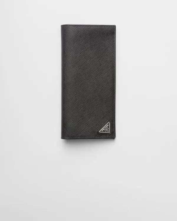Prada Saffiano Leather Wallet - Black