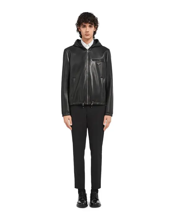 Prada Reversible Nappa And Re-nylon Blouson Jacket - Black