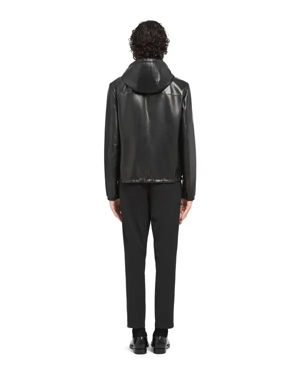 Prada Reversible Nappa And Re-nylon Blouson Jacket - Black