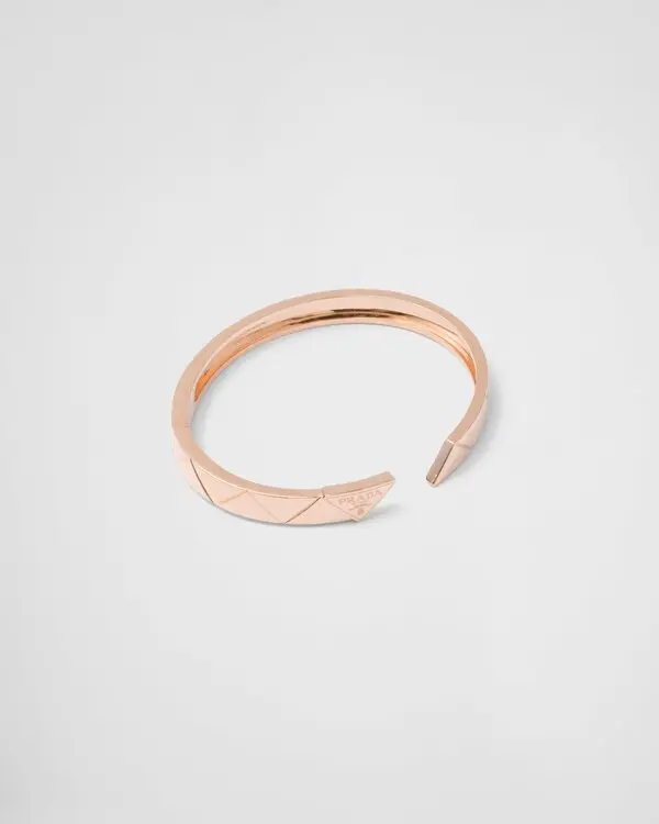 Prada Eternal Gold Bangle Bracelet - Rose Gold