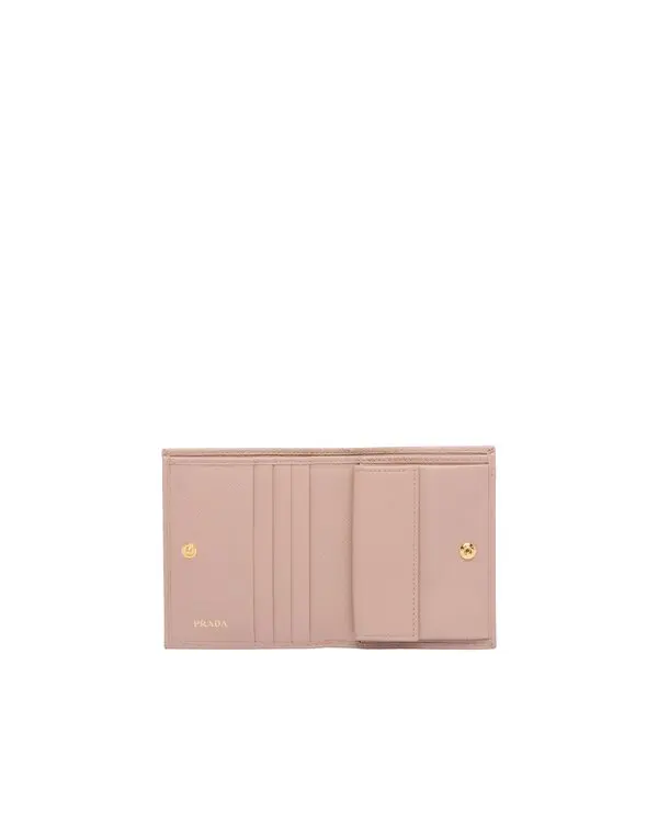 Prada Small Saffiano Leather Wallet - Pink