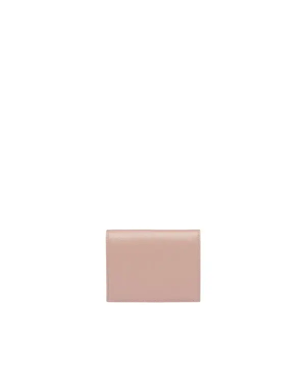 Prada Small Saffiano Leather Wallet - Pink