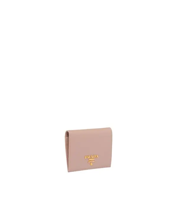 Prada Small Saffiano Leather Wallet - Pink
