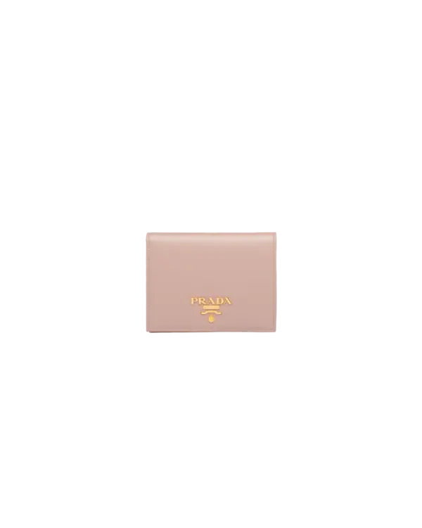 Prada Small Saffiano Leather Wallet - Powder Pink