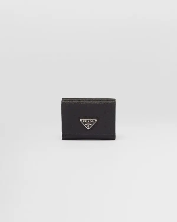 Prada Small Saffiano Leather Wallet - Black