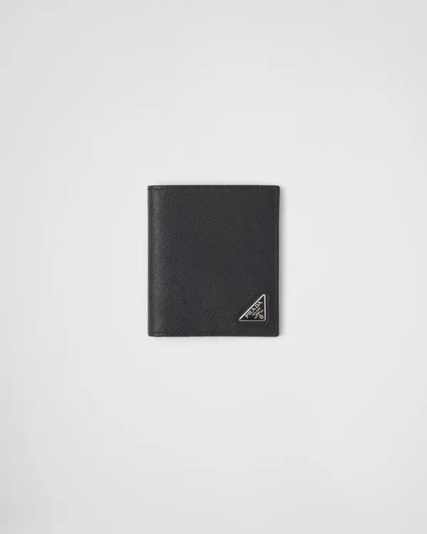 Prada Saffiano Leather Wallet - Black