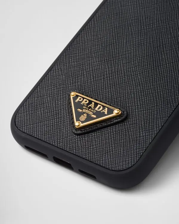 Prada Saffiano Leather Cover For Iphone 14 Pro Max