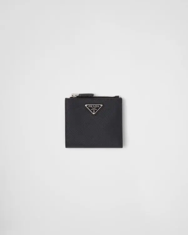 Prada Small Saffiano Leather Wallet - Black