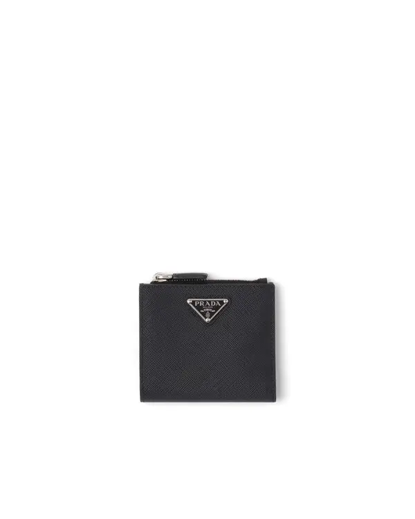 Prada Small Saffiano Leather Wallet - Black