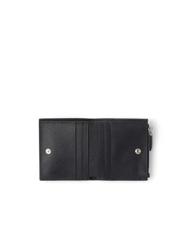 Prada Small Saffiano Leather Wallet - Black