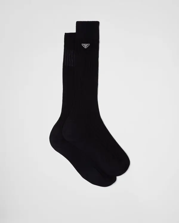Prada Cotton Socks - Black