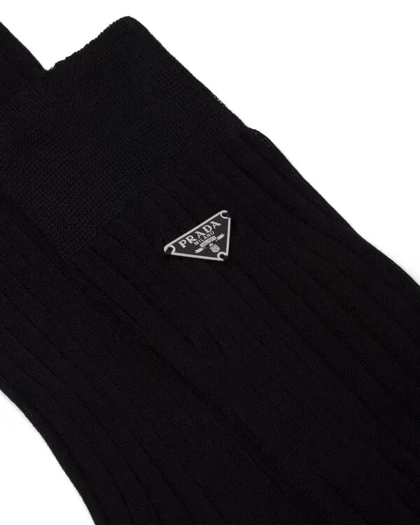 Prada Cotton Socks - Black