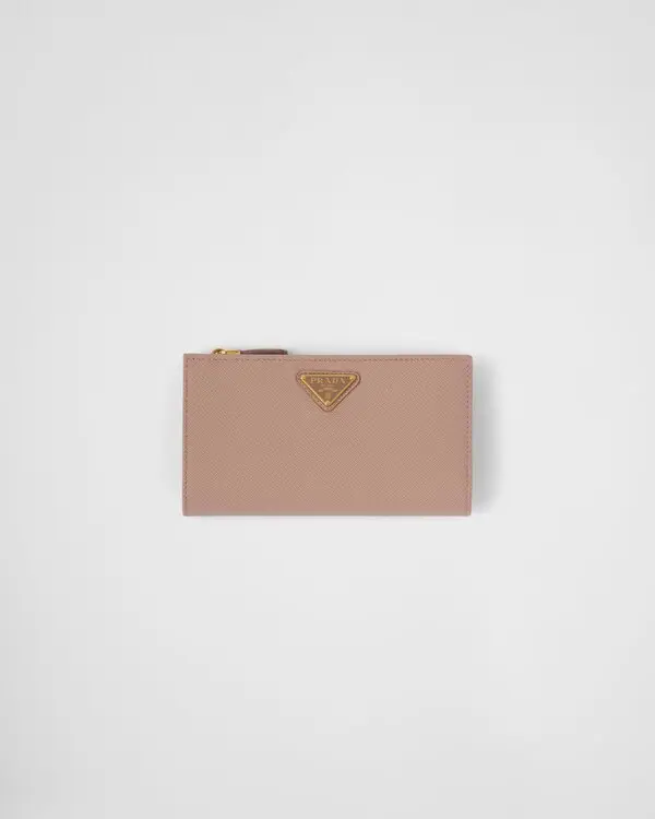 Prada Large Saffiano Leather Wallet - Powder Pink