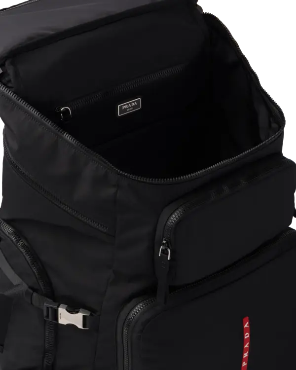Prada Technical Fabric Ski Boot Backpack - Black | Editorialist
