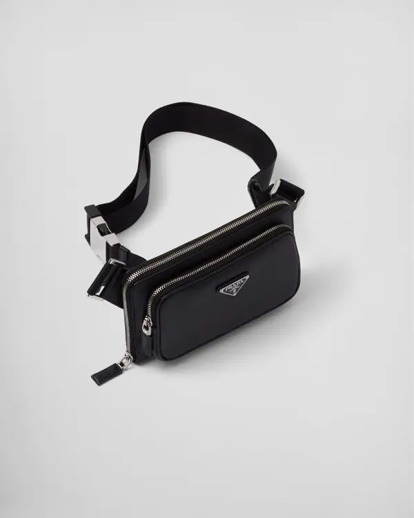 Prada Saffiano Leather Belt Bag - Black