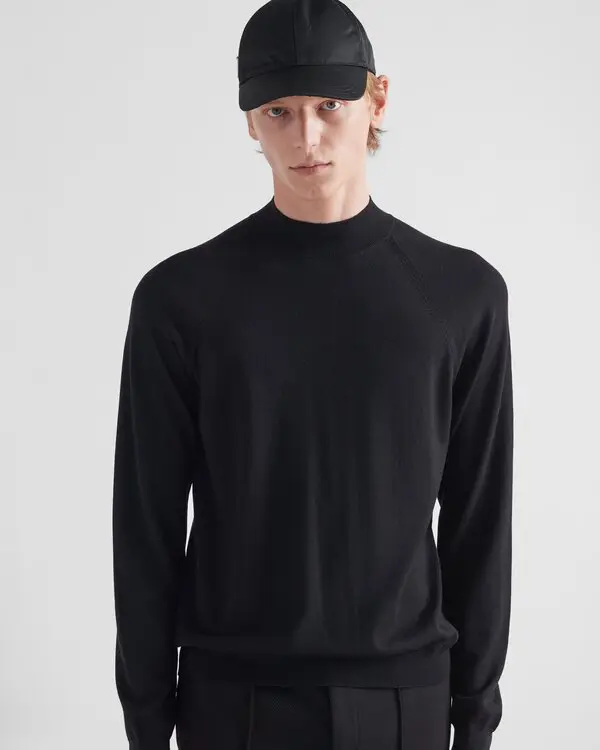 Prada Worsted Wool Turtleneck Sweater