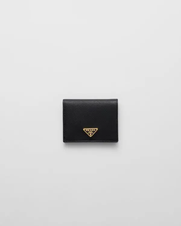 Prada Small Saffiano Leather Wallet - Black