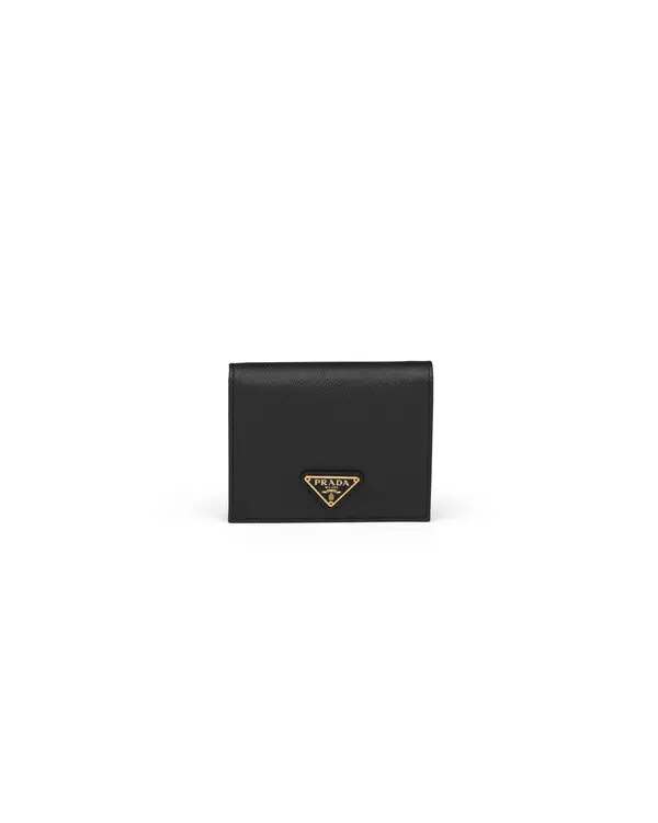 Prada Small Saffiano Leather Wallet - Black