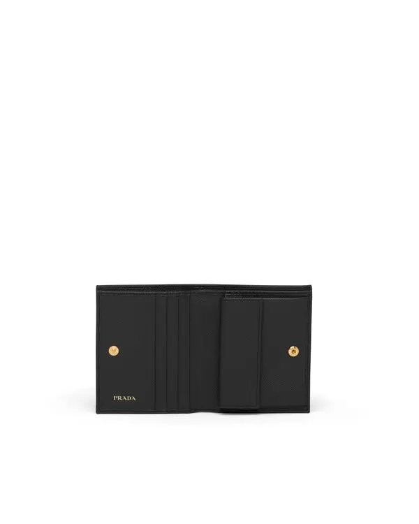 Prada Small Saffiano Leather Wallet - Black