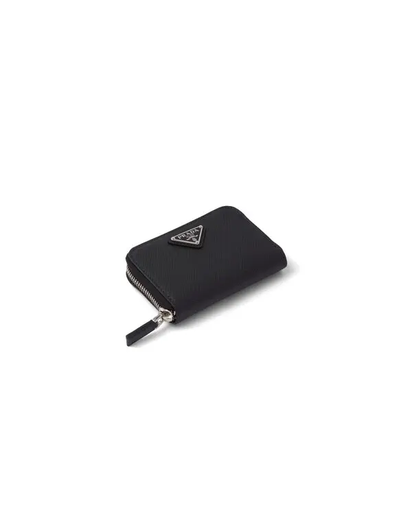 Prada Saffiano Coin Purse - Black