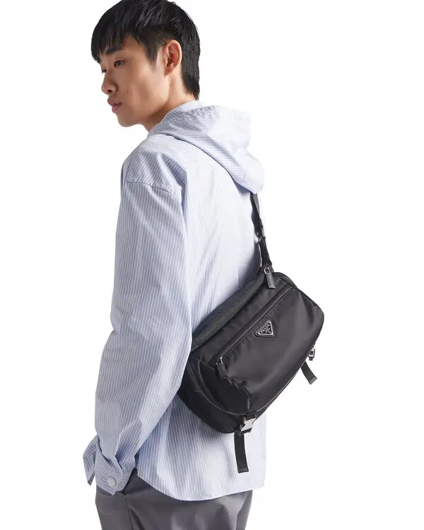 Prada Re-nylon And Saffiano Leather Shoulder Bag