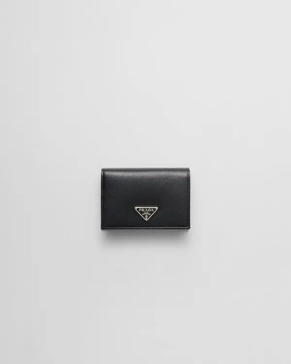 Prada Small Saffiano Leather Wallet - Black
