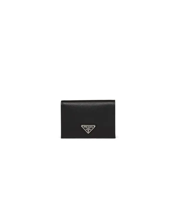 Prada Small Saffiano Leather Wallet - Black