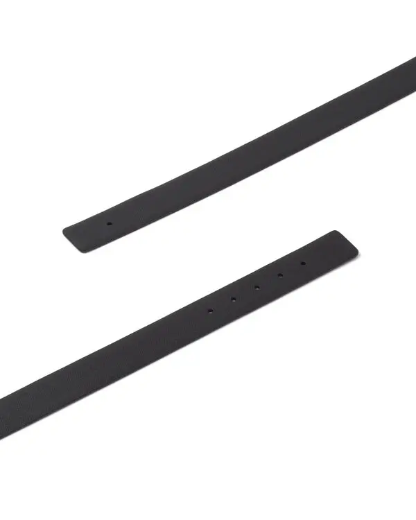 Prada Reversible Saffiano Leather Belt Strap - Black