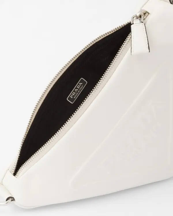 Prada Triangle Leather Shoulder Bag