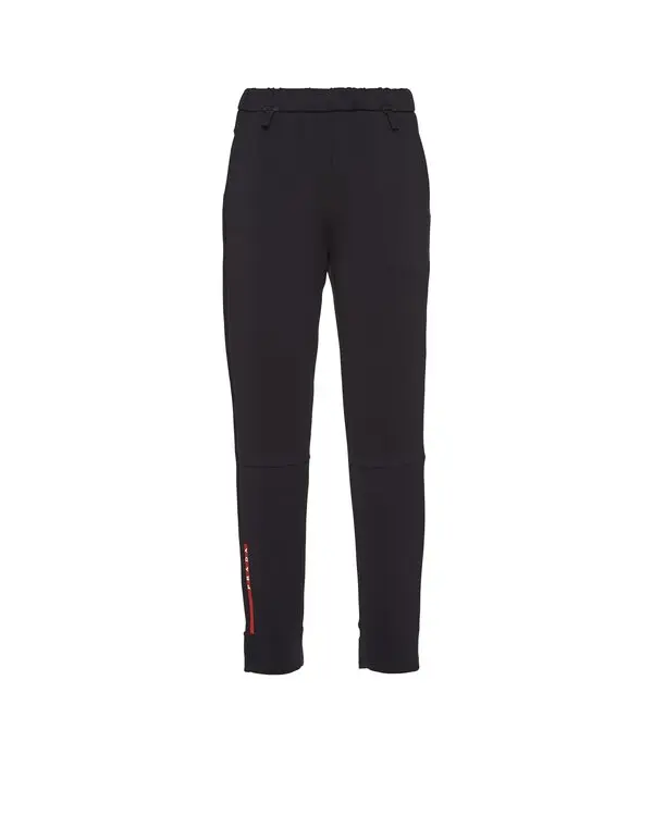 Prada Recycled Double Jersey Pants - Black