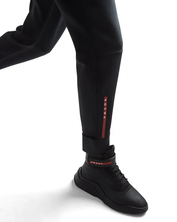 Prada Recycled Double Jersey Pants - Black