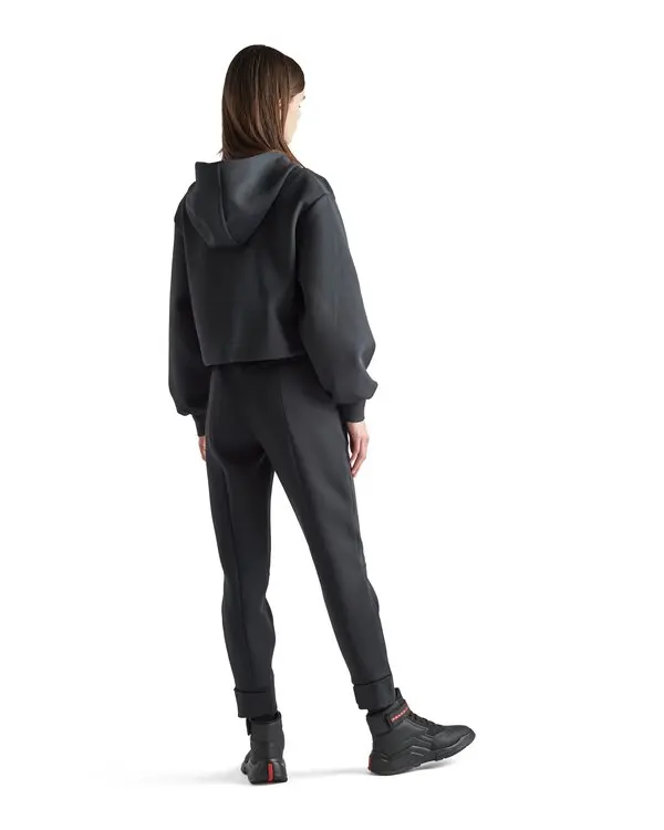 Prada Recycled Double Jersey Pants - Black