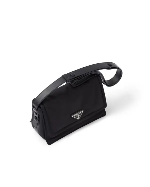Prada Small Padded Re-nylon Shoulder Bag - Black