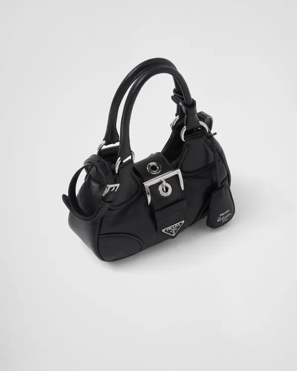 Prada Moon Bag Nappa Leather Black アーカイブ Prada Moon Padded Leather Bag - Black | Editorialist