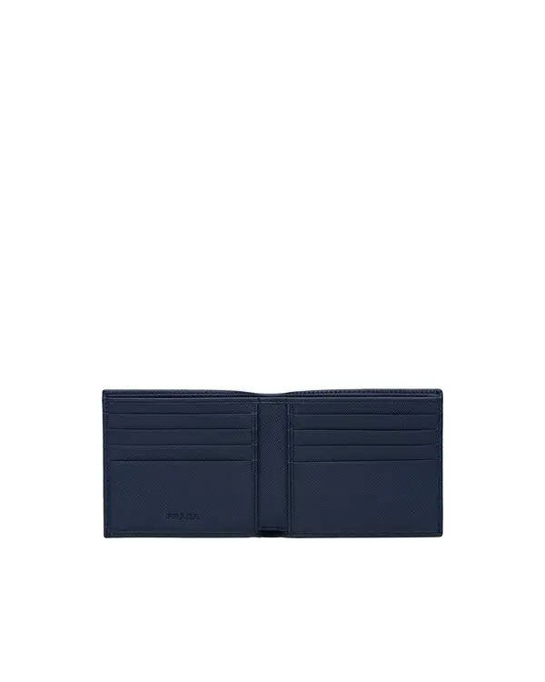 Prada Saffiano Leather Wallet - Blue